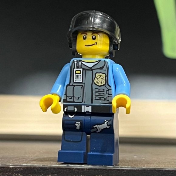 Lego | Toys | Lego City Police Officer With Black Helmet | Poshmark